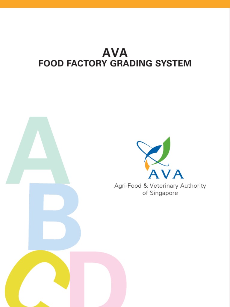 AVA Food Factory Grading System | PDF | Food Safety | Hygiene