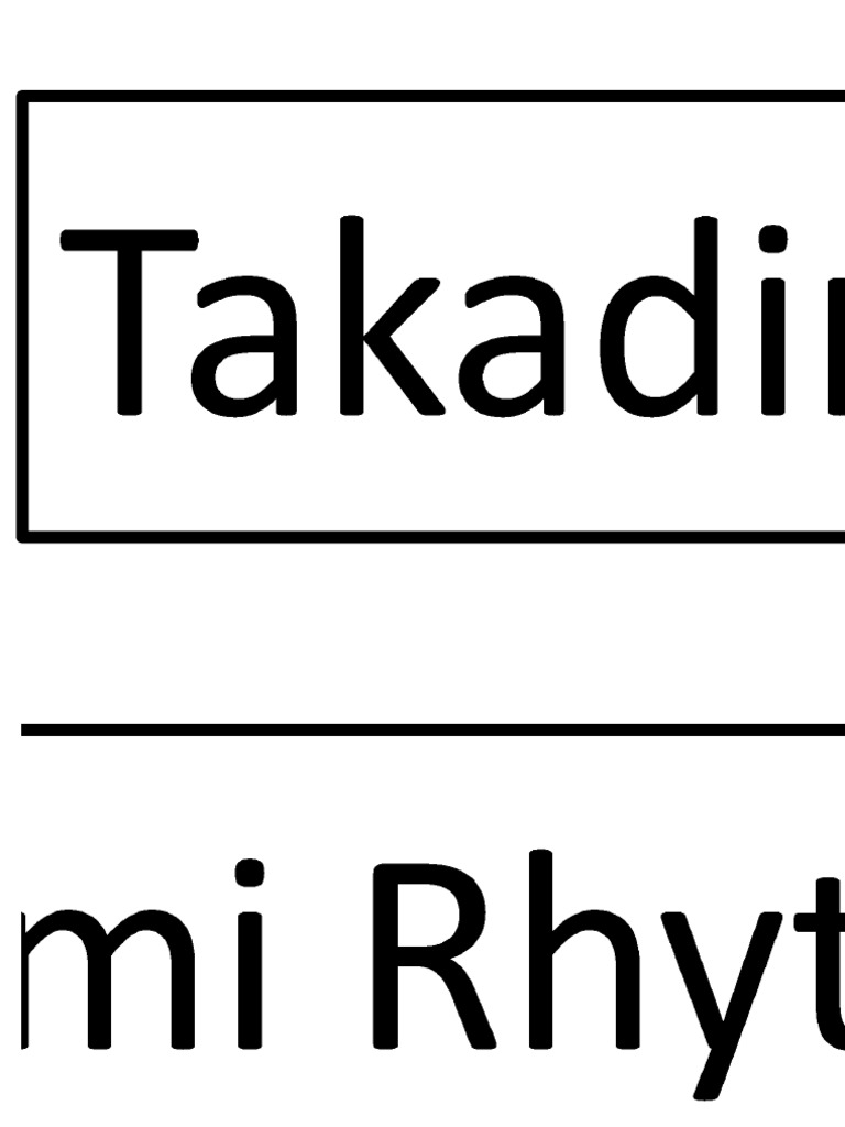 Takadimi Poster | PDF