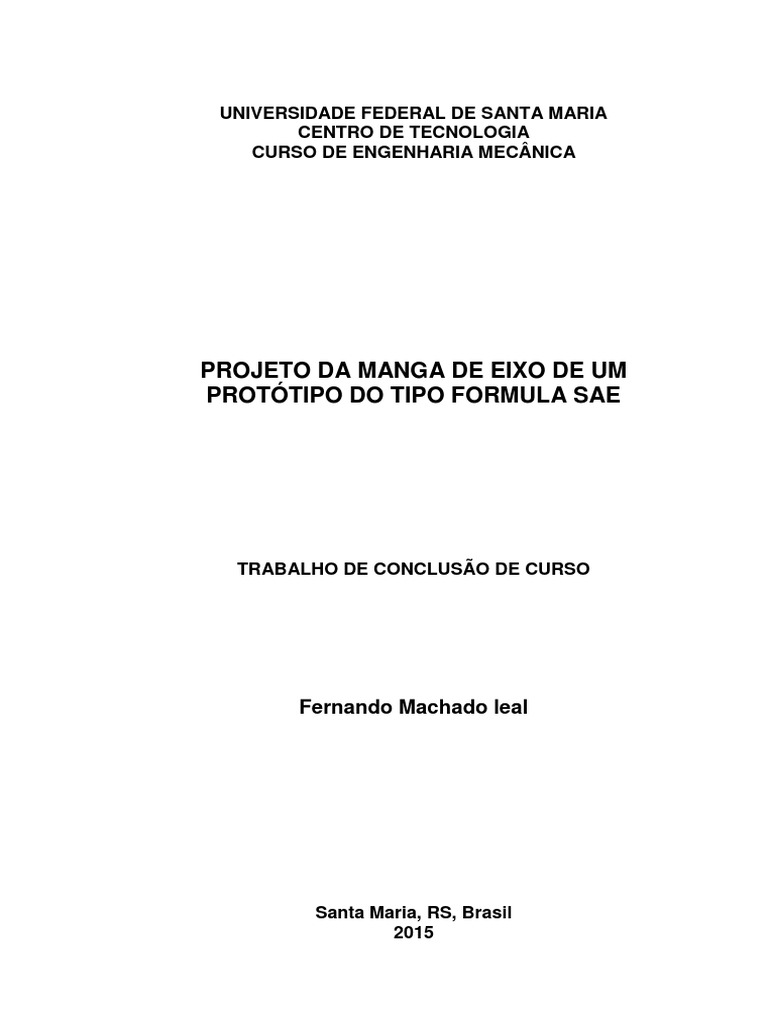 Tcc-Fernando Leal | PDF | Freio | Pneu