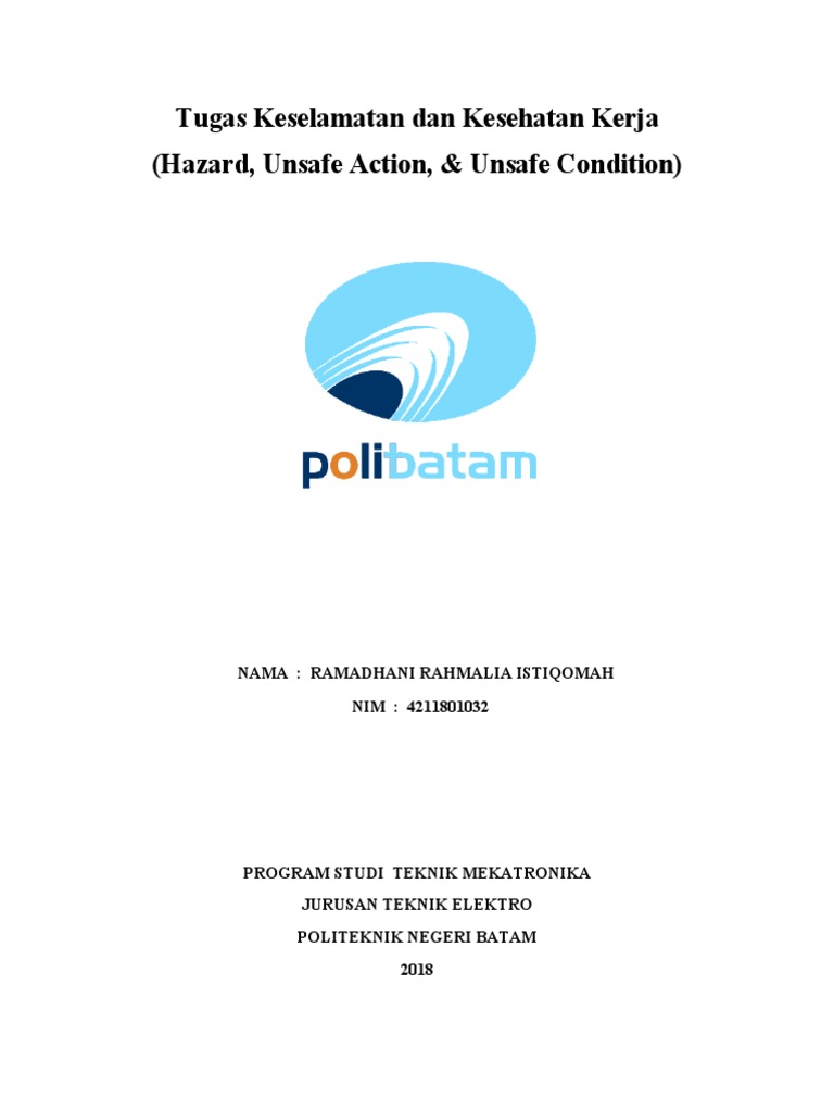 Contoh Unsafe Action dan Condition K3 | PDF