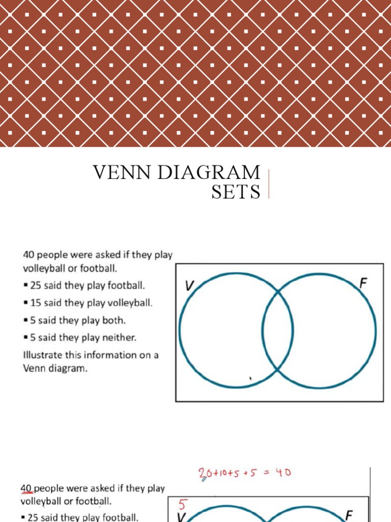 Venn Diagram Examples With Solutions | PDF