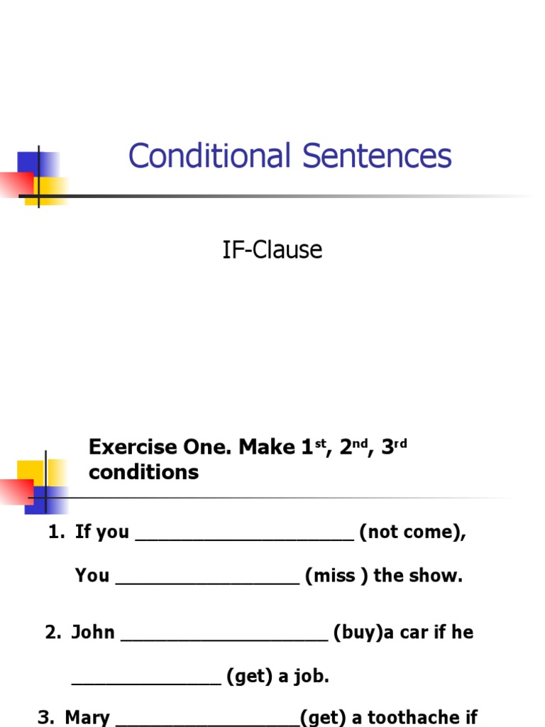 If-Clause Exercise | PDF