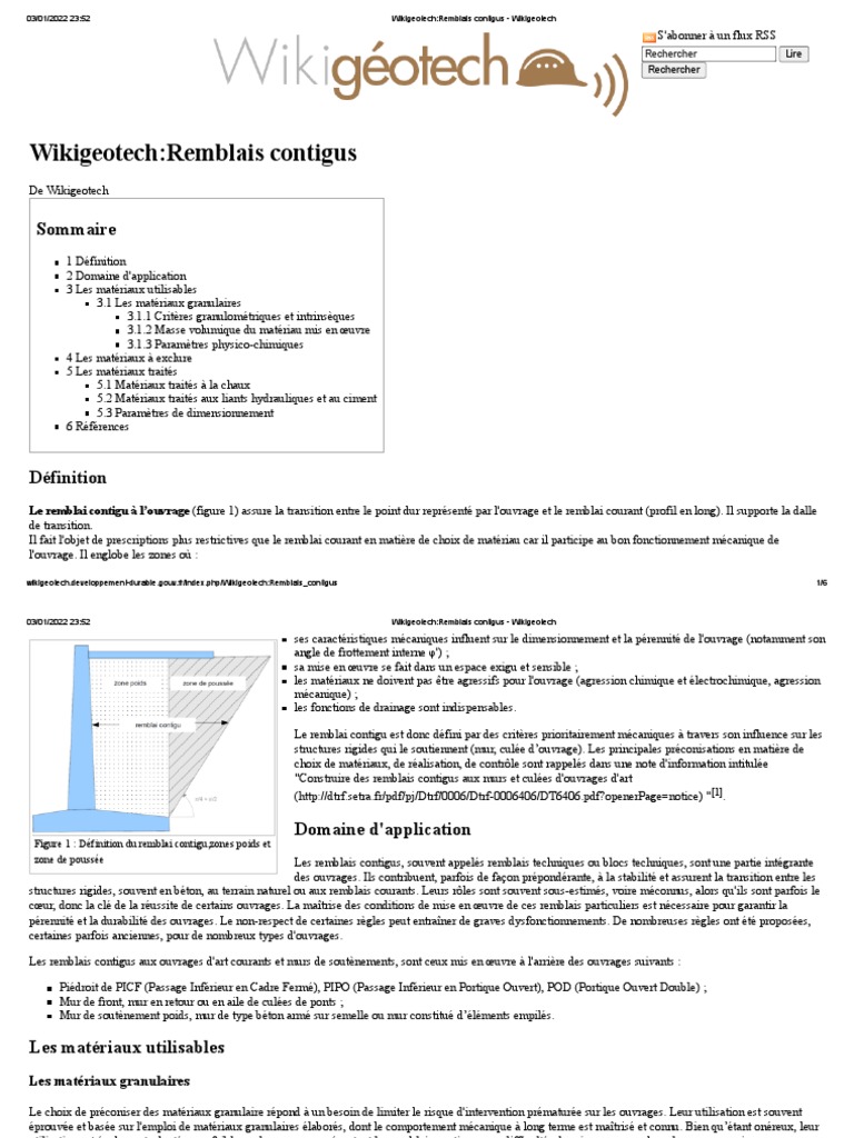 Remblais Contigus : Matériaux et Applications | PDF | Béton armé | Pont