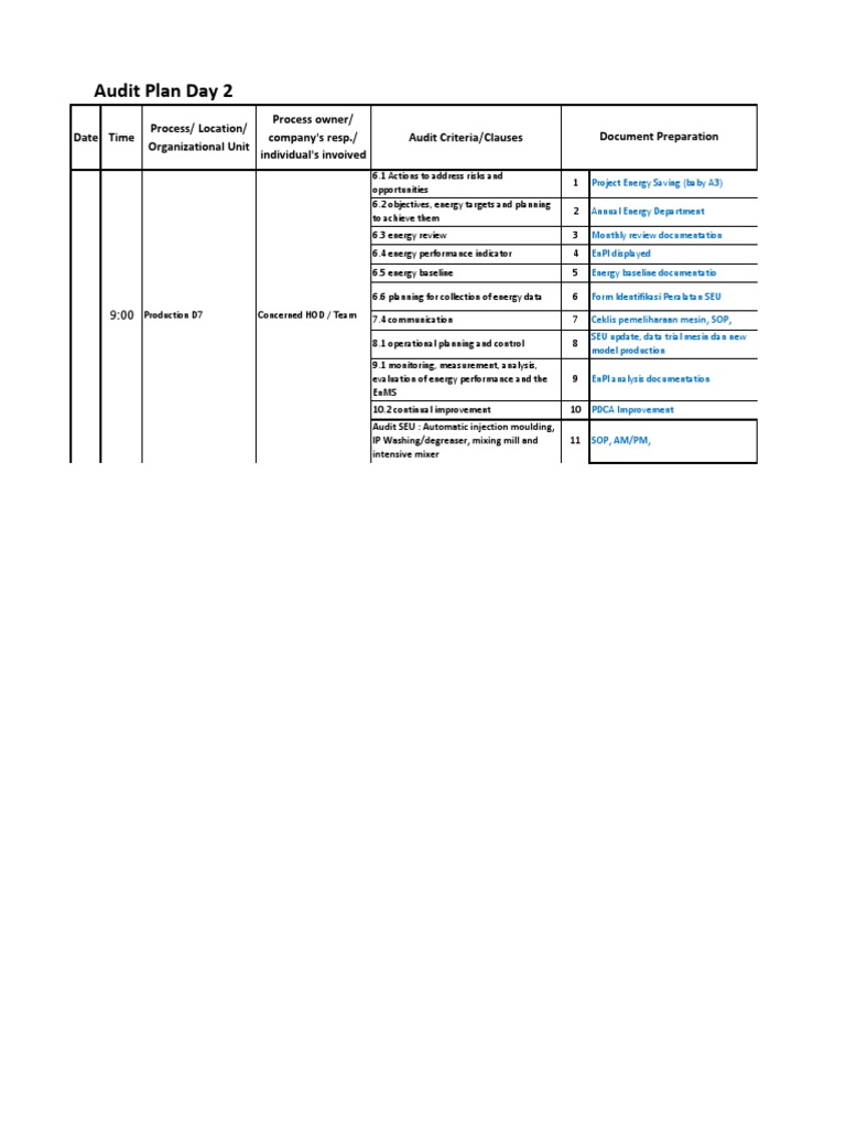 Audit Plan Requirements 2 | PDF | Business