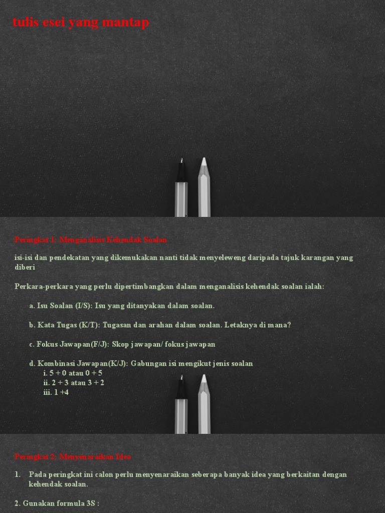 Esei Pengajian Am Sem 1 | PDF