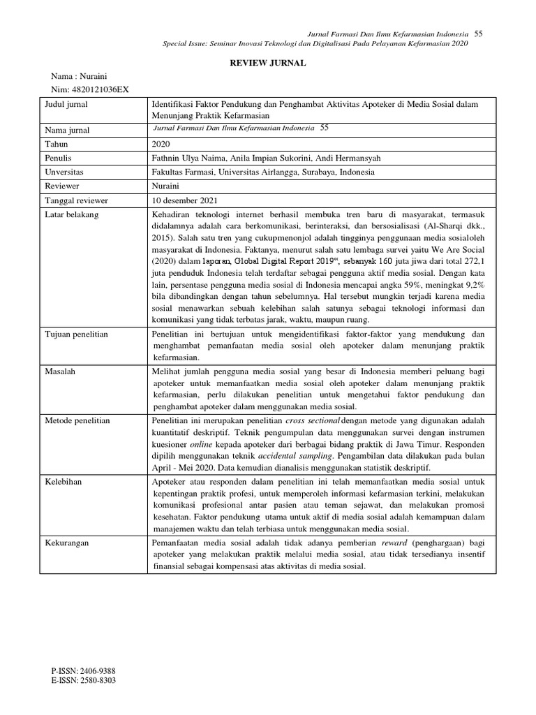 NURAINI REVIEW Jurnal | PDF | Pengembangan Diri