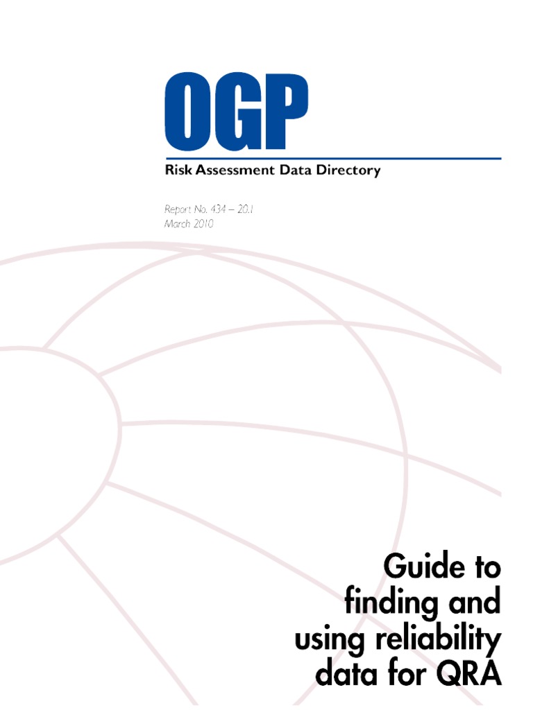 Guide To Finding and Using Reliability Data For QRA | PDF