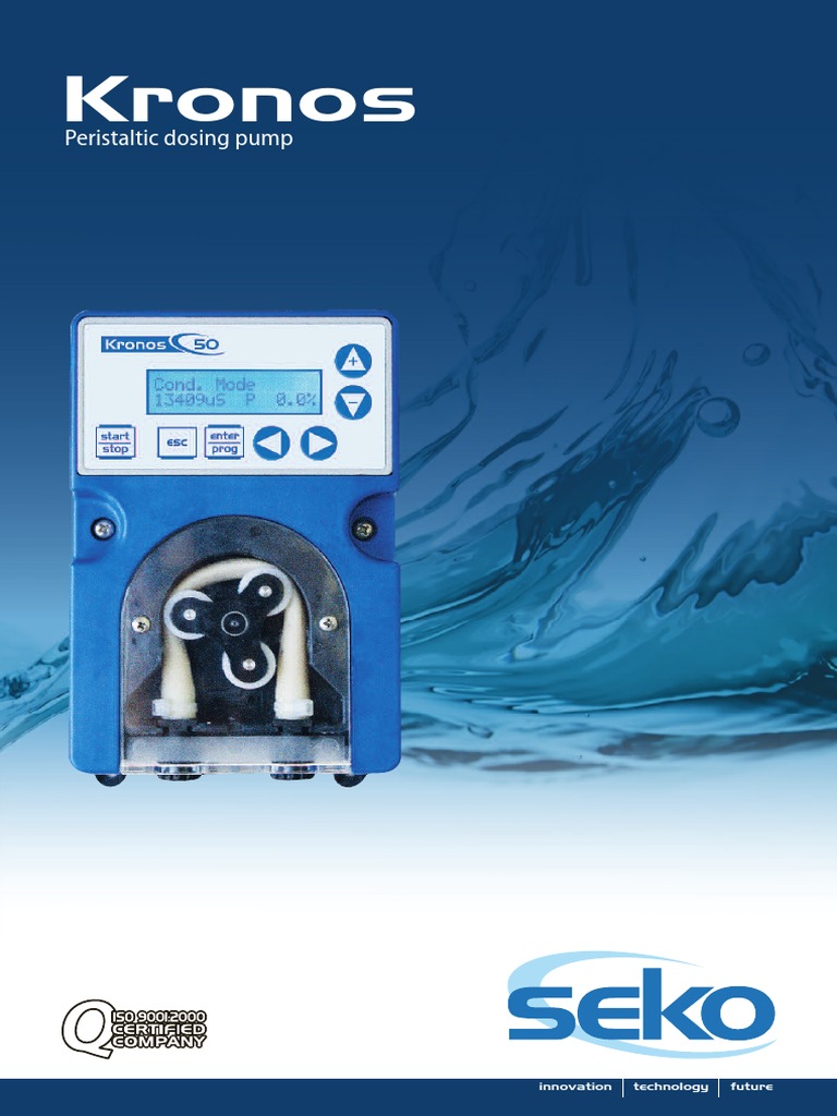 Kronos: Peristaltic Dosing Pump | PDF | Pump | Electric Motor