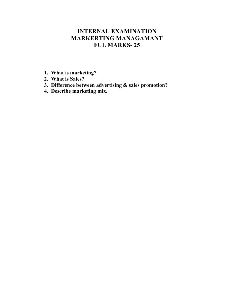 Internal Examination | PDF | Finance & Money Management