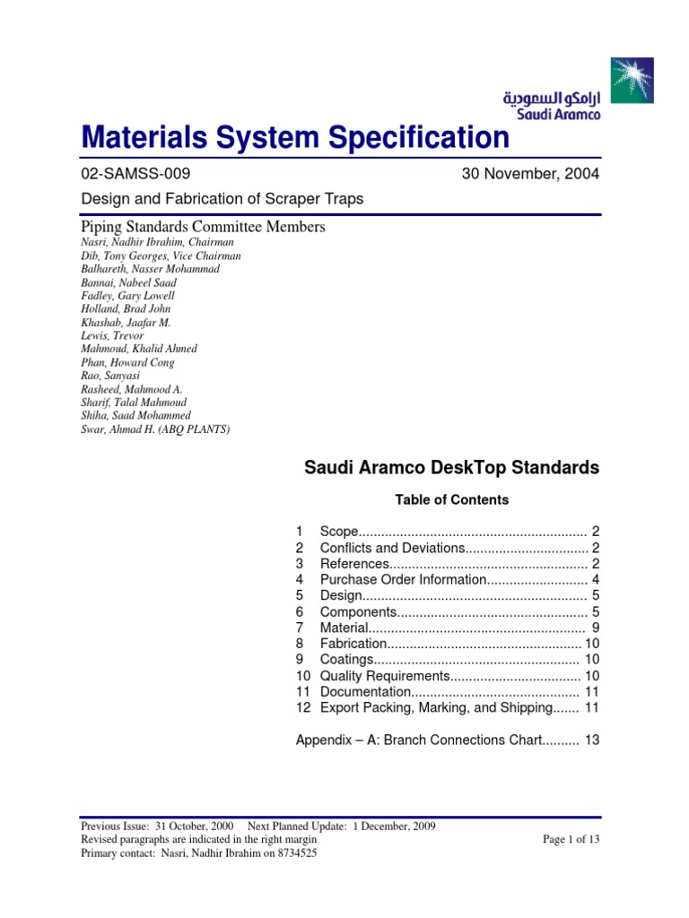 Design and Fabrication Requirements for Permanent Scraper Traps in ...
