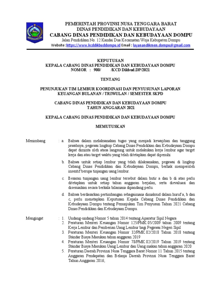 SK Panitia Lembur - 8 Acc..... | PDF