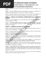 Caribbean Studies Essay Questions Guide | PDF | Caribbean | Agriculture