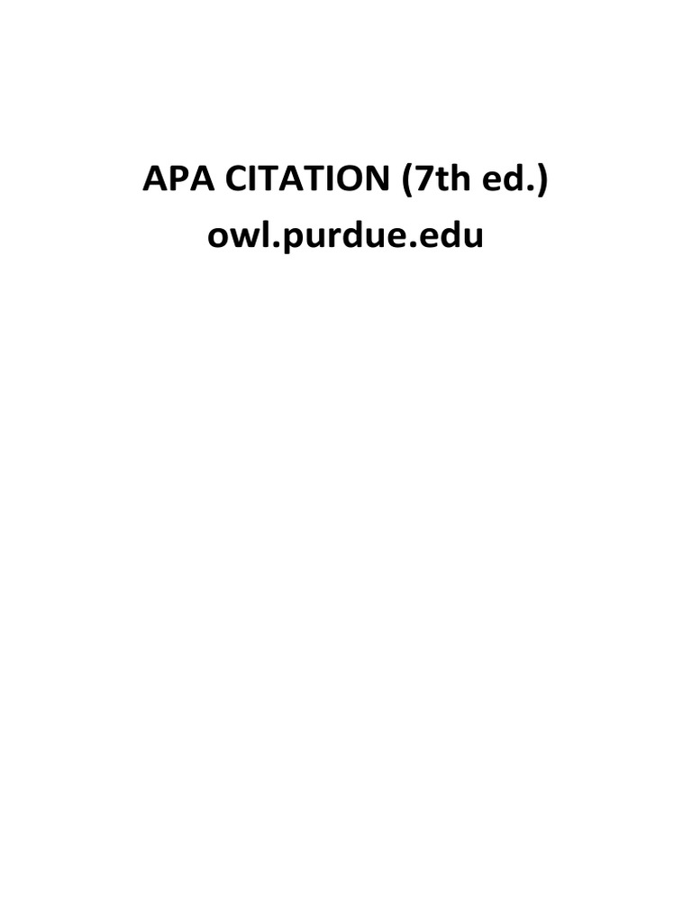 Guide to APA Citation Formats: A Concise Overview of Citation Styles ...