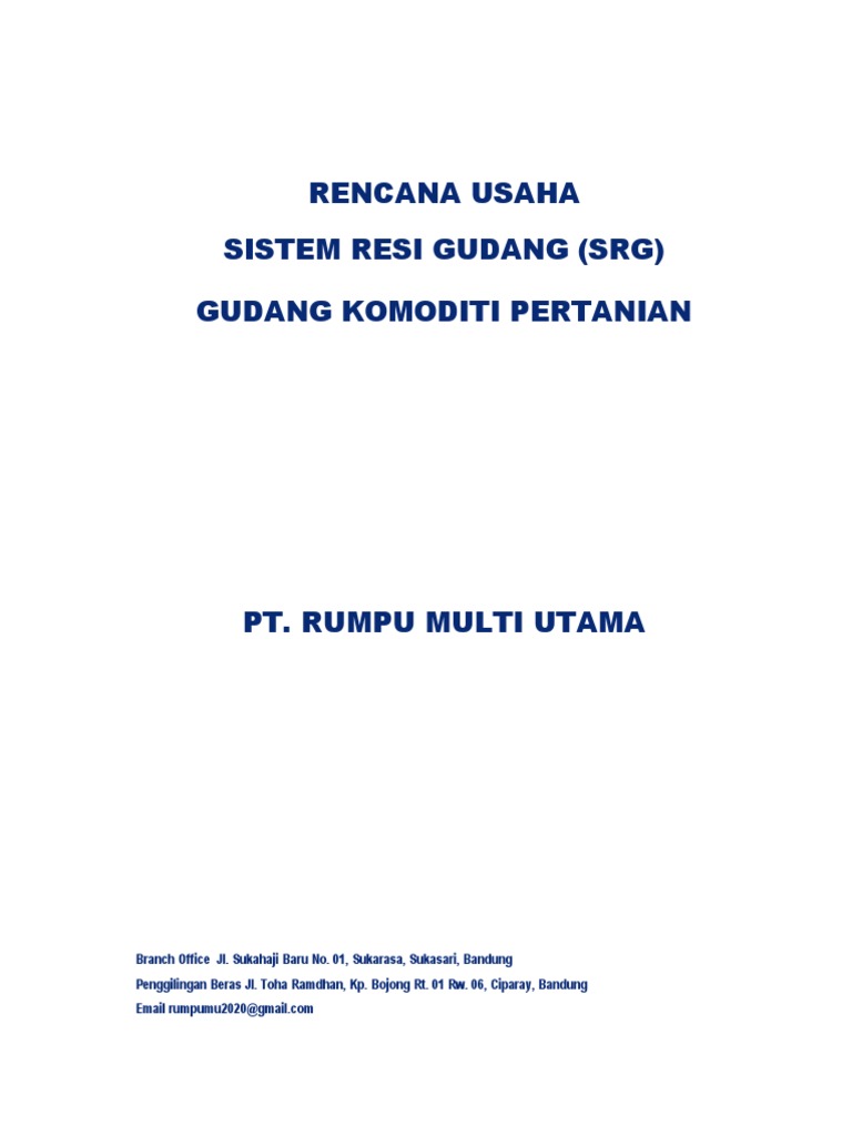 Rencana Usaha 3 Tahun Kedepan Demi Kesuksesan PT RMU | PDF