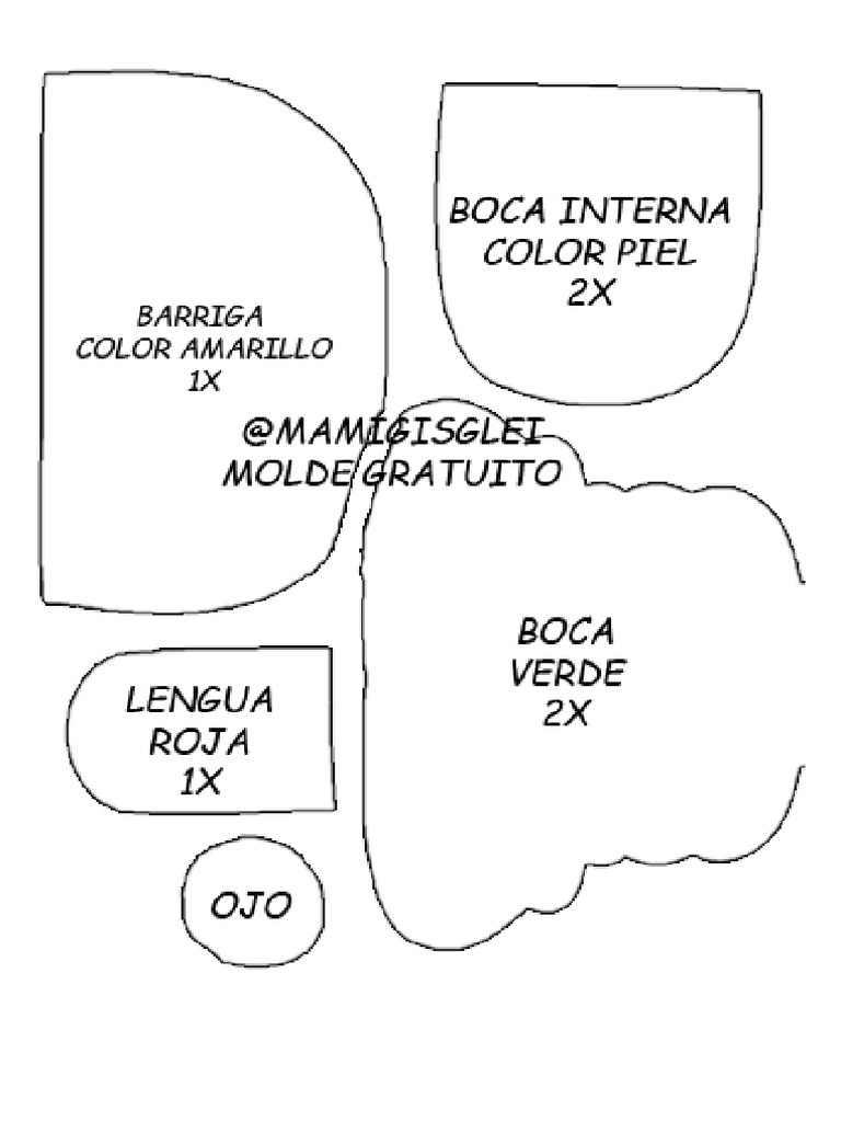 Molde Cocodrilo Mami Gisglei | PDF