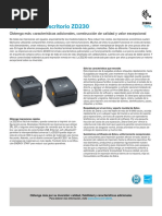 Ficha Técnica Zebra Zt230 | PDF | Impresora (Computación) | Código de ...
