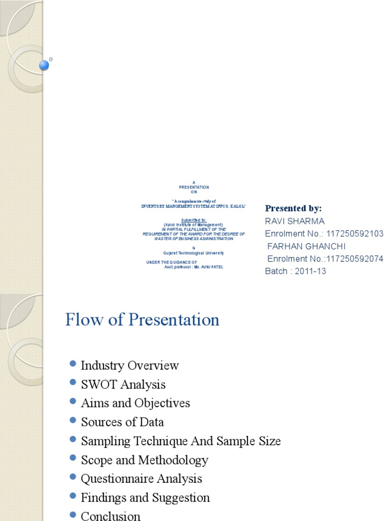 Vdocuments - MX Iffco Kalol Unit | PDF | Inventory | Fertilizer