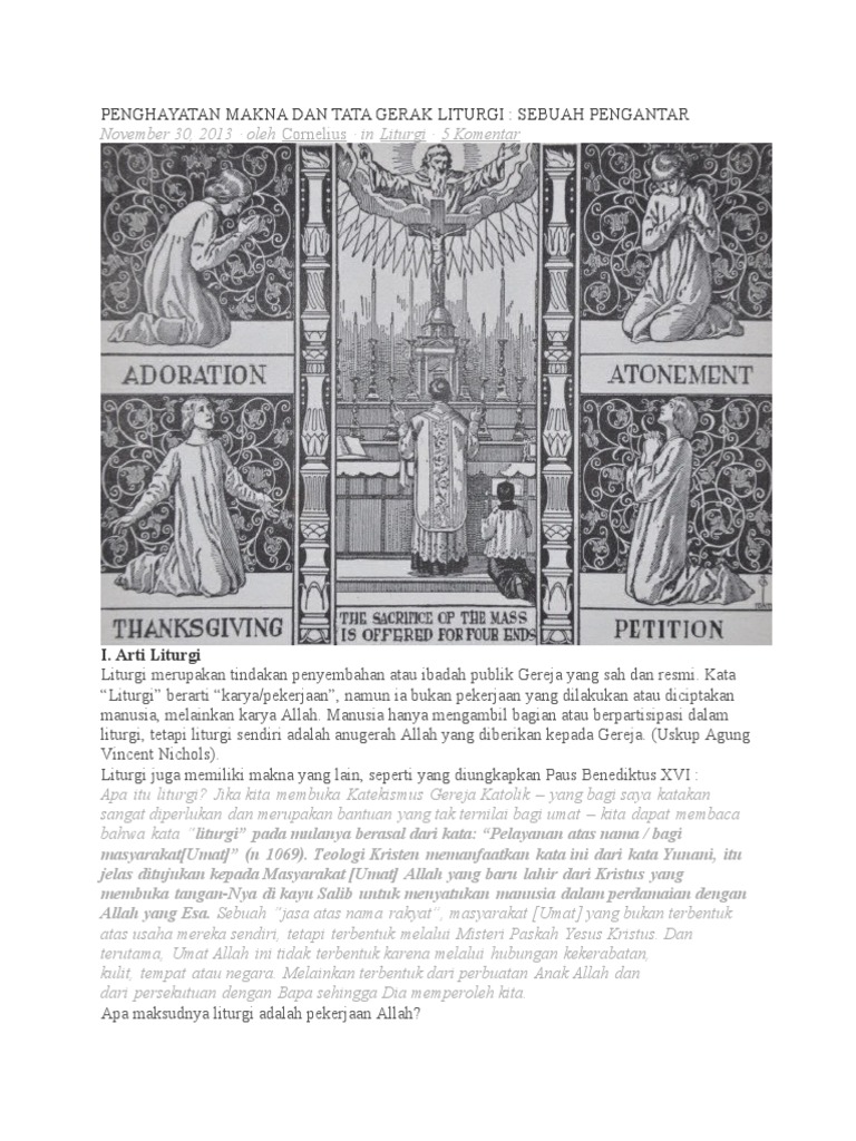 Penghayatan Makna Dan Tata Gerak Liturgi | PDF | Filsafat | Agama & Spiritualitas