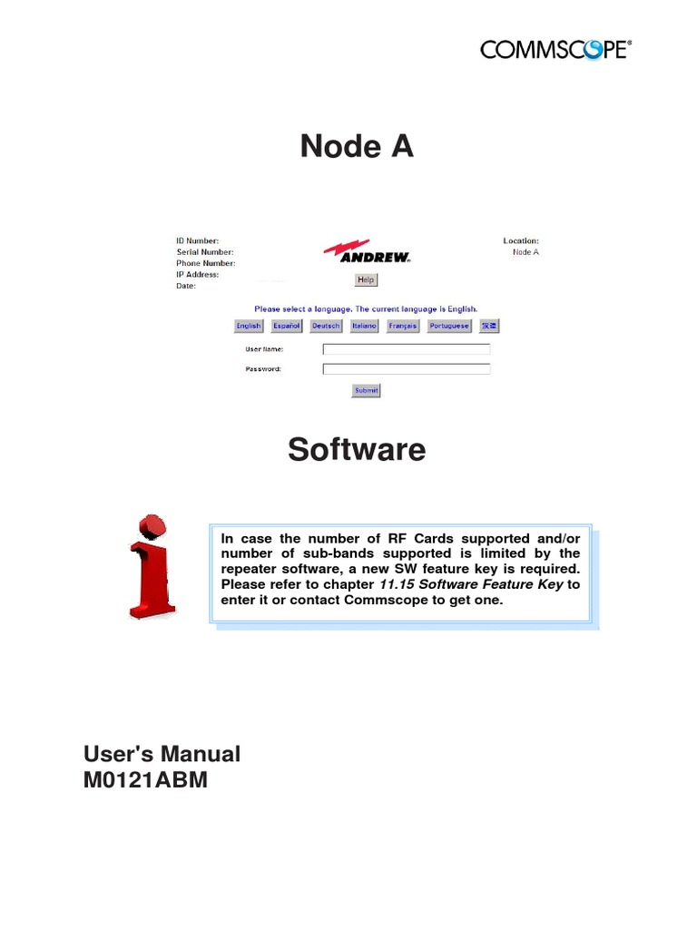 Node A Software Manual | PDF | General Packet Radio Service | Computer ...