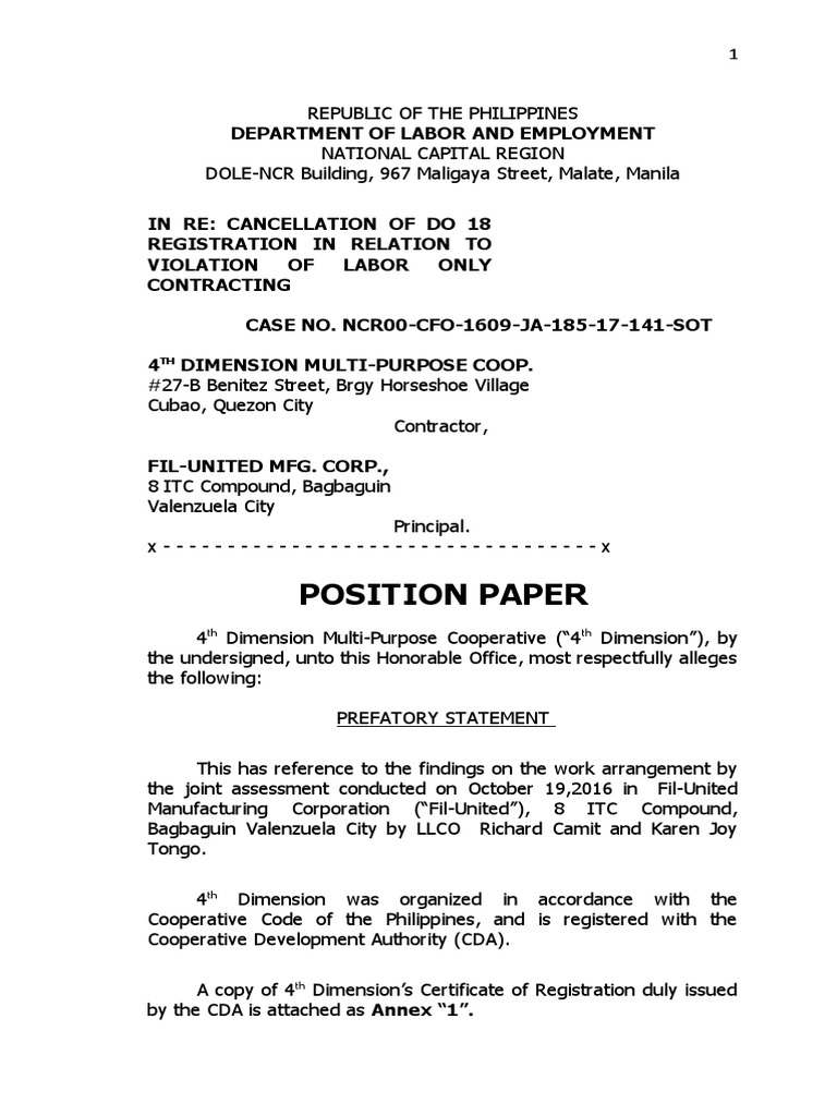 Pp-Dole-Ncr-Fil United (Aug 1) 14 Fonts | PDF | Employment | Salary