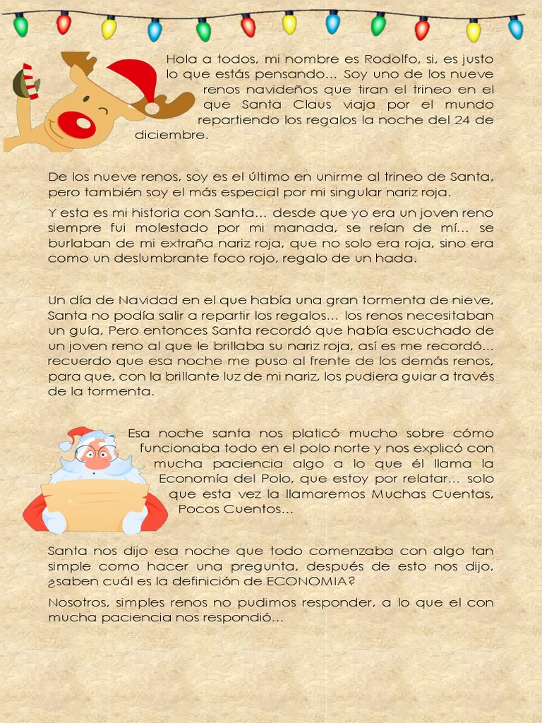 Cuento Navideño Economia | PDF | Sistema económico