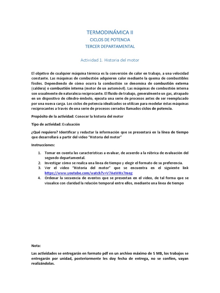 Actividad 1 Termo2 | PDF | Tecnología