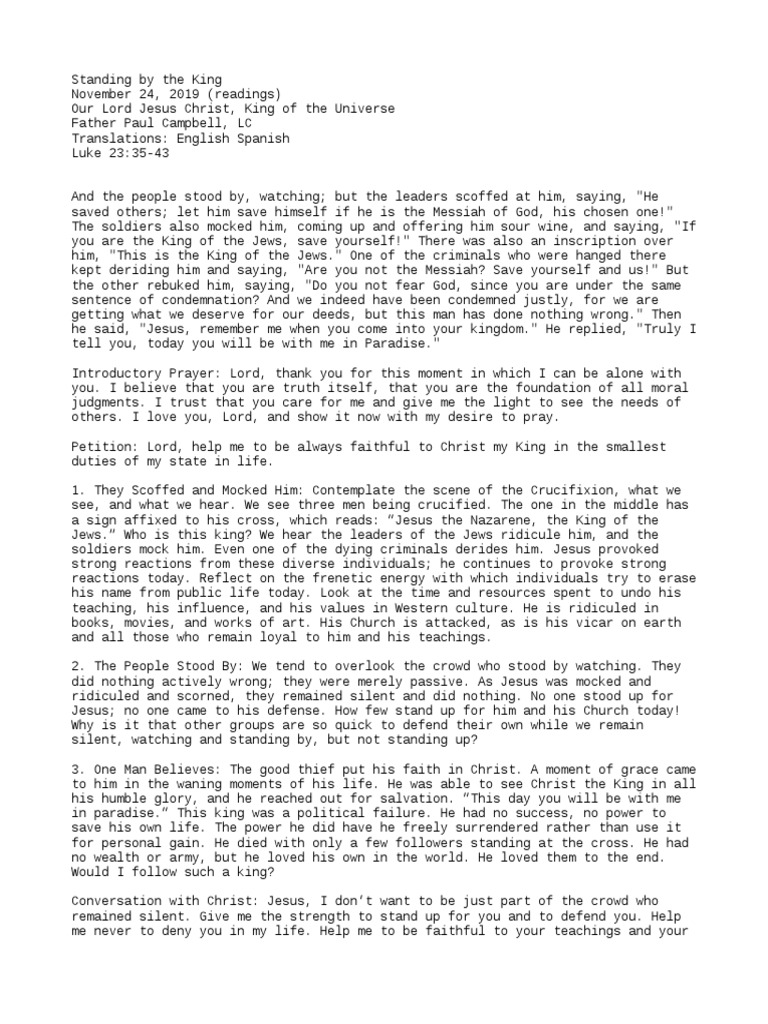 Lukas 23 33-43 | PDF | Jesus | Messiah