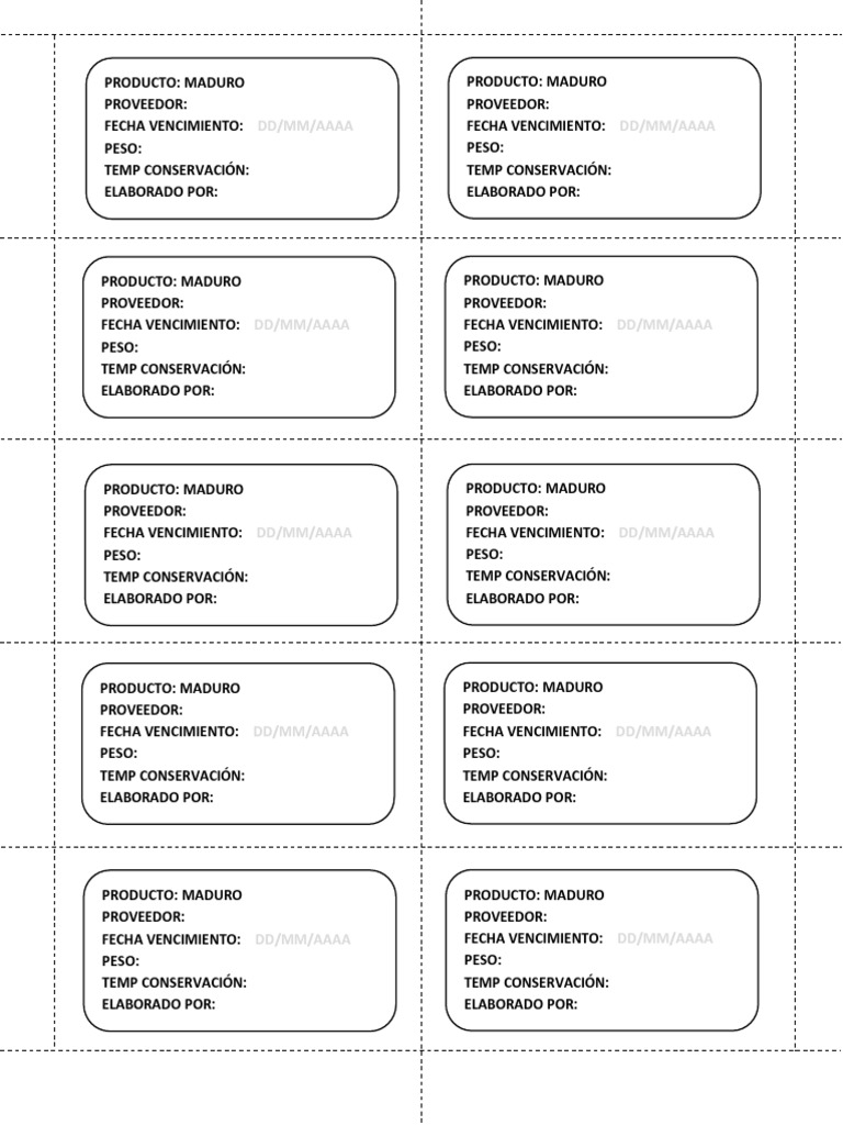 Rotulados Comidas | PDF | Alimentos | Cocina