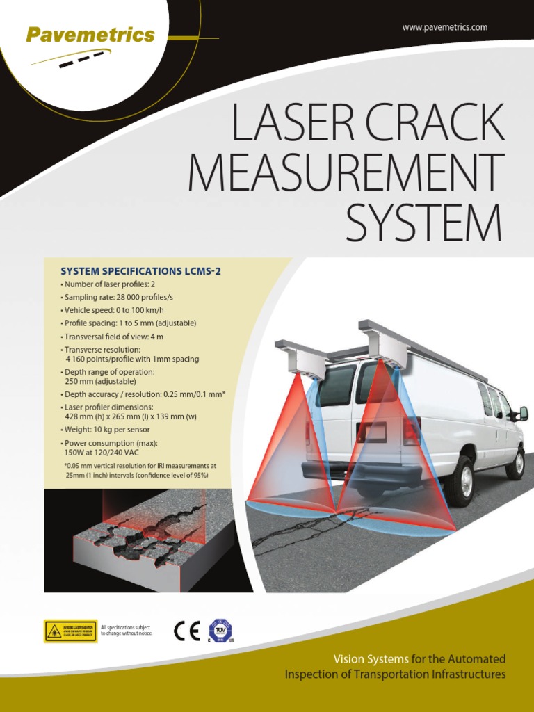 Laser Crack Measurement System LCMS-2: Automated Pavement Condition ...