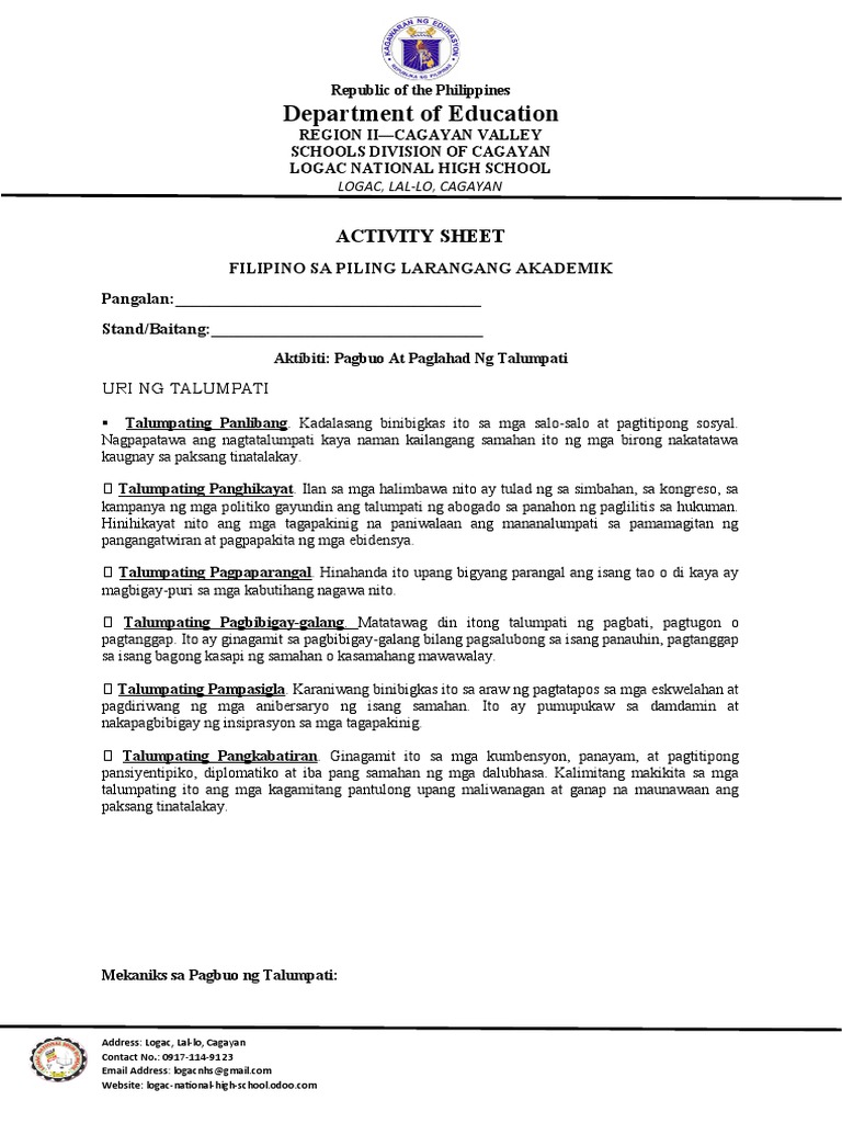 TALUMPATI Aktibiti 1 | PDF