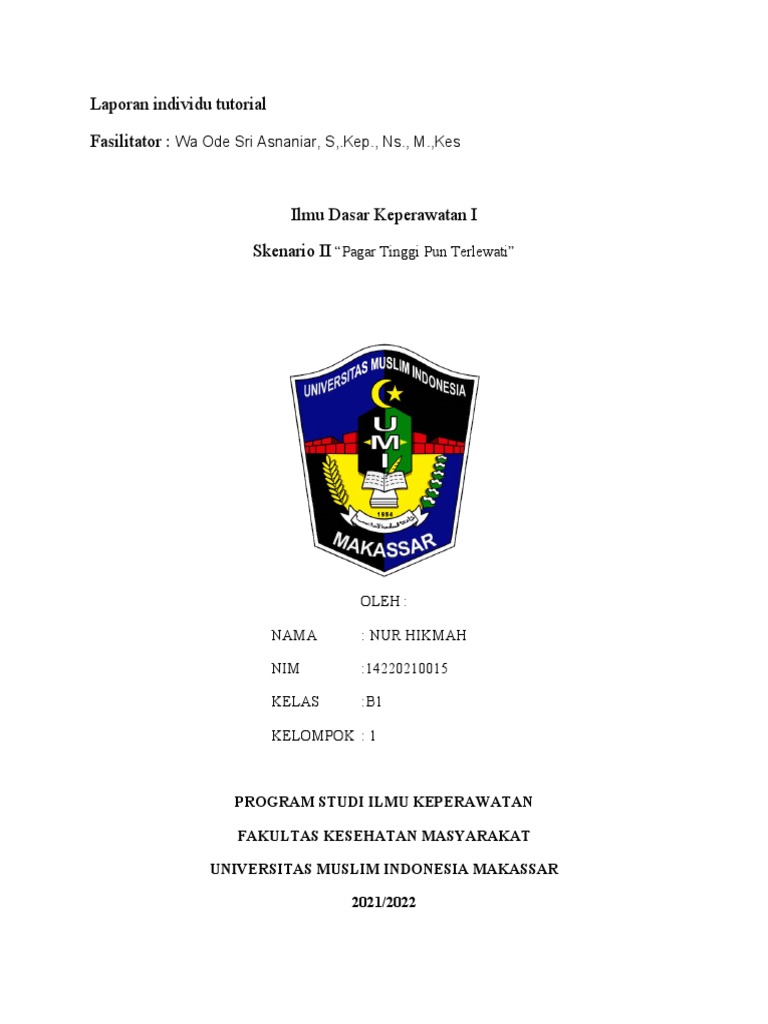 Nur Hikmah 14220210015 Idk Skenario 2 | PDF