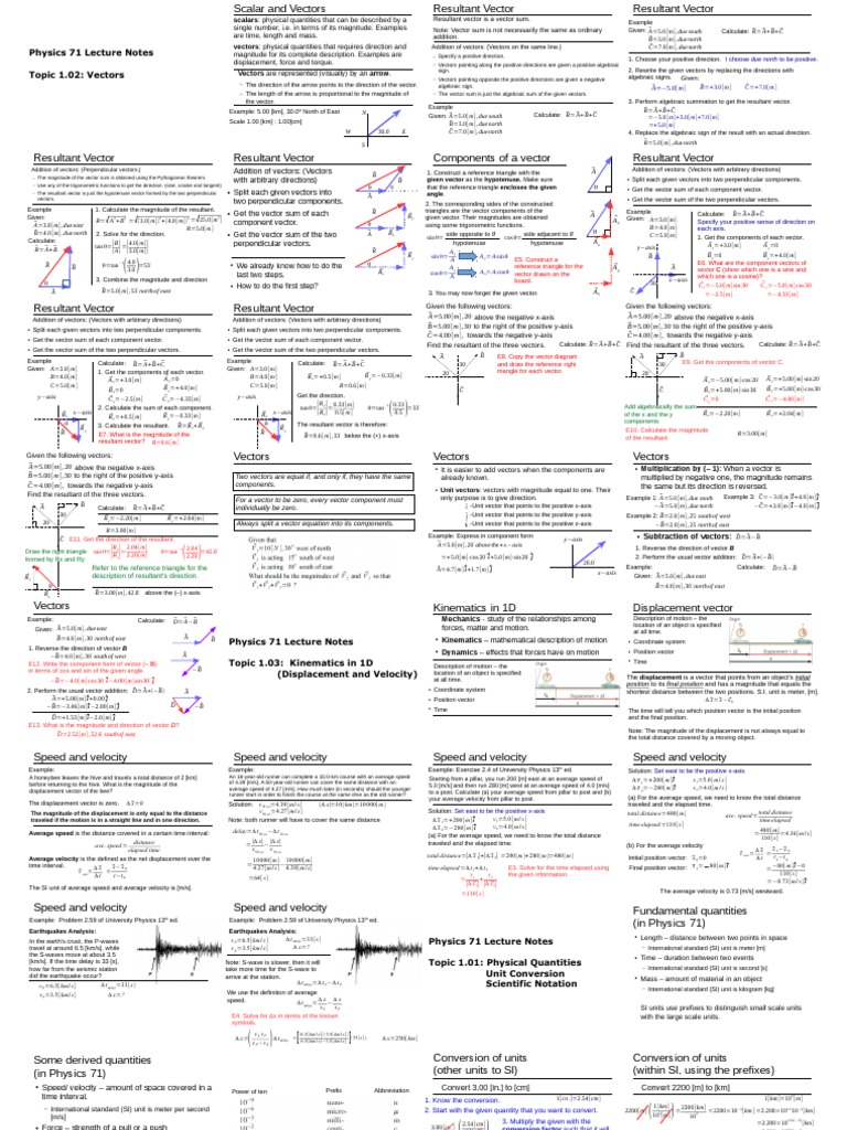 PRINT Physics Merged (Vertical) | PDF | Euclidean Vector | Trigonometric Functions