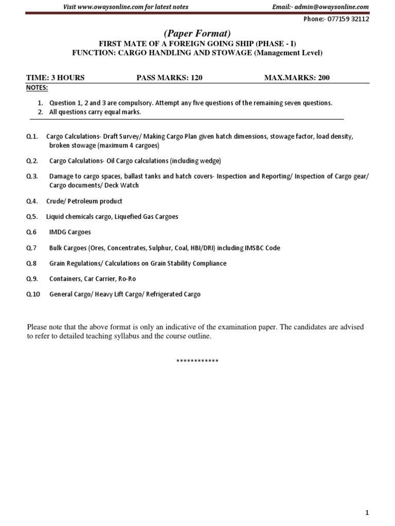 Cargo Operations Manual for First Mates | PDF | Oil Tanker | Ships