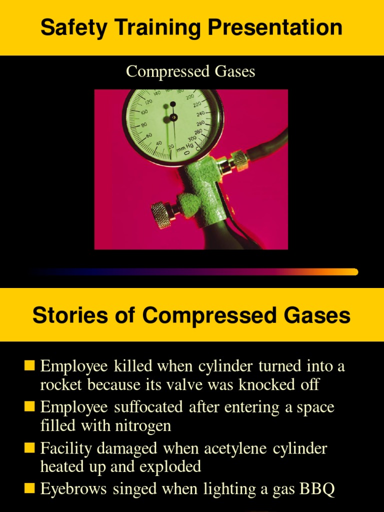 Safety Training on Compressed Gases | PDF | Liquefied Petroleum Gas ...