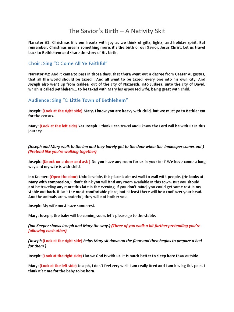 Nativity of Jesus Script | PDF | Biblical Magi | Nativity Of Jesus