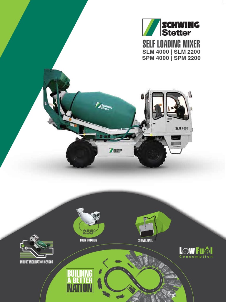Schwing Stetter SLM 4000 & 2200 Overview | PDF | Transmission ...