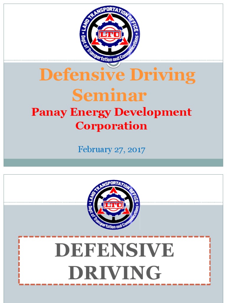 Defensive Driving and Vehicle Registration Guide | PDF | Traffic | Seat ...