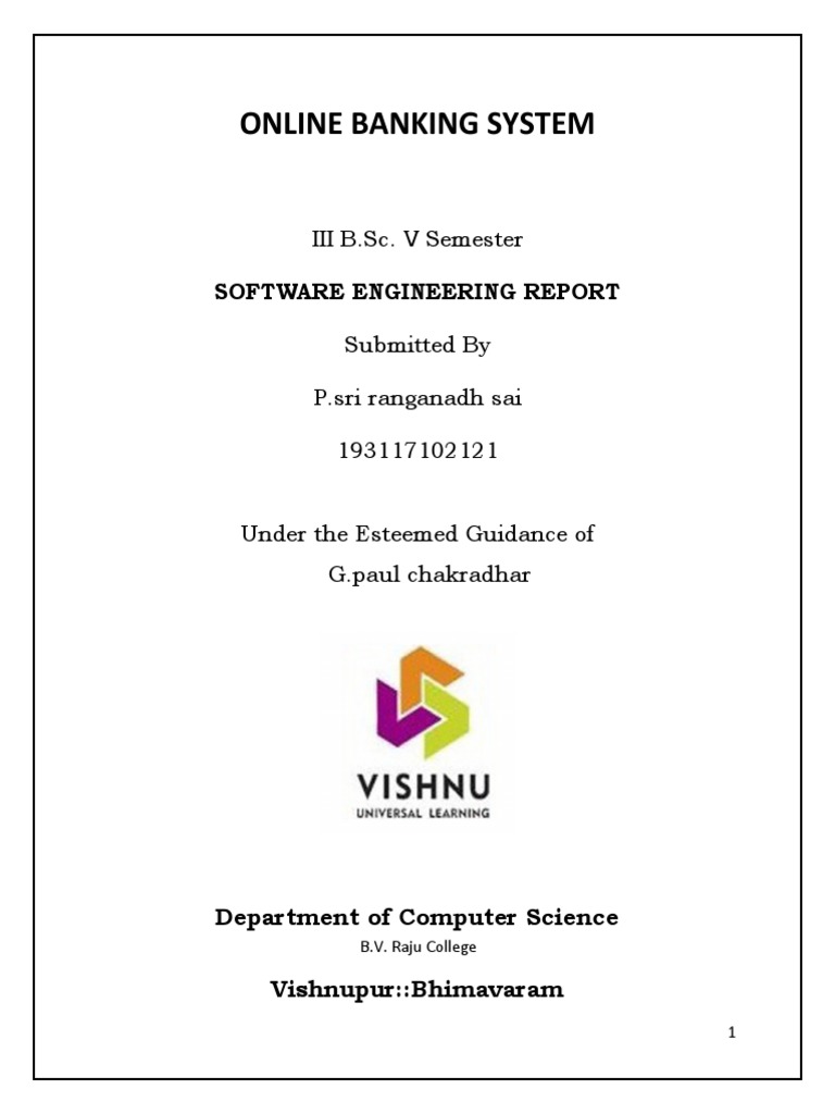 77-Online Banking System | PDF | Computers