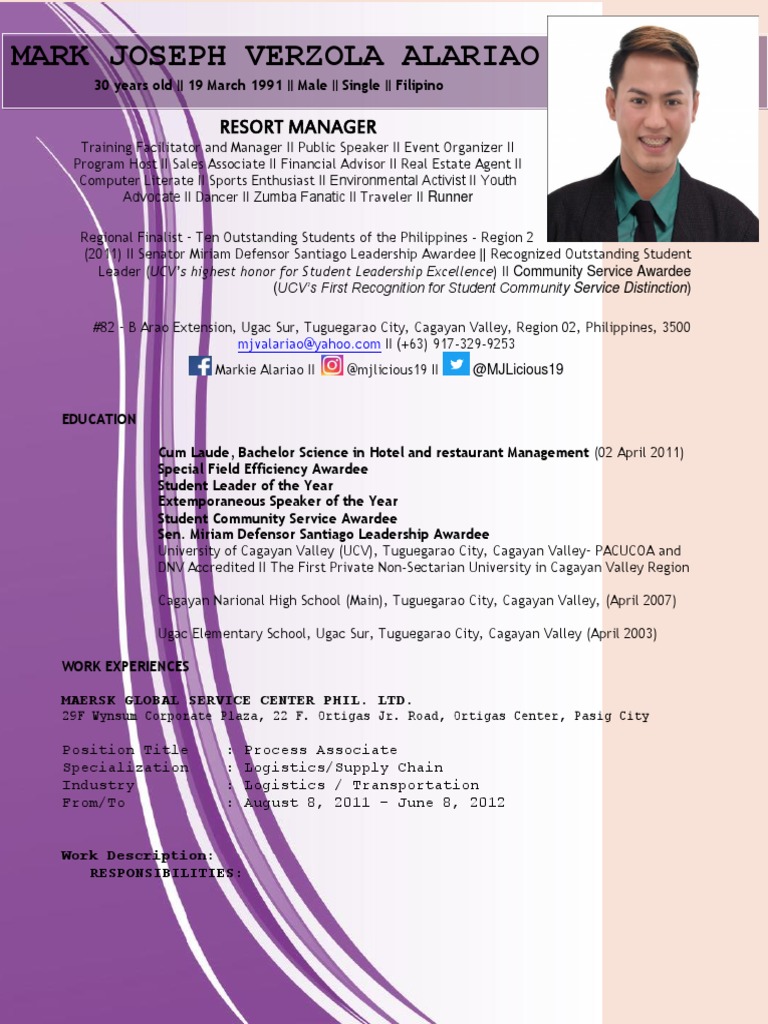 Alariao Mark Joseph V. | PDF | Sales | Oracle Corporation