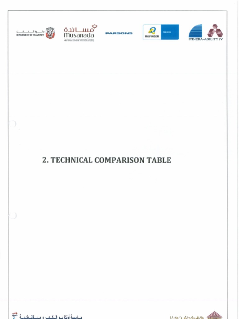 2.technical Comparison Table | PDF