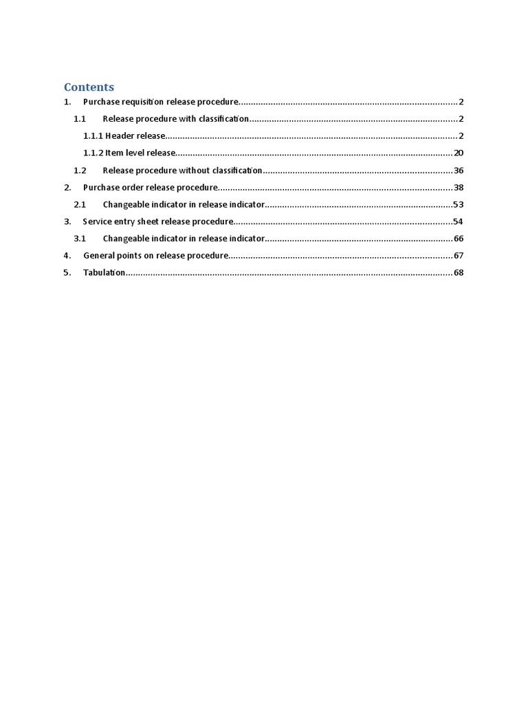 Comprehensive Guide to Purchasing Document Release Procedures in SAP | PDF | Computer Data ...