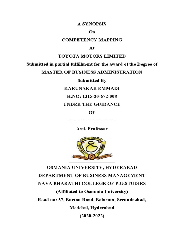 Competency Mapping - Toyota | PDF | Statistics | Sampling (Statistics)