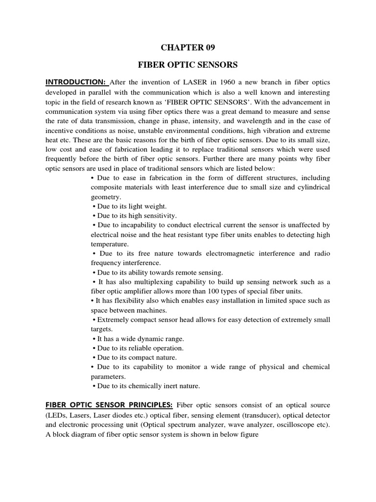 202003231745311502rajesh Shukla Fiber Optic Sensors | PDF | Biosensor | Interferometry