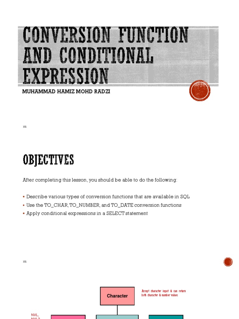 LAB 4 - Conversion Function and Conditional Expression | PDF | Software ...