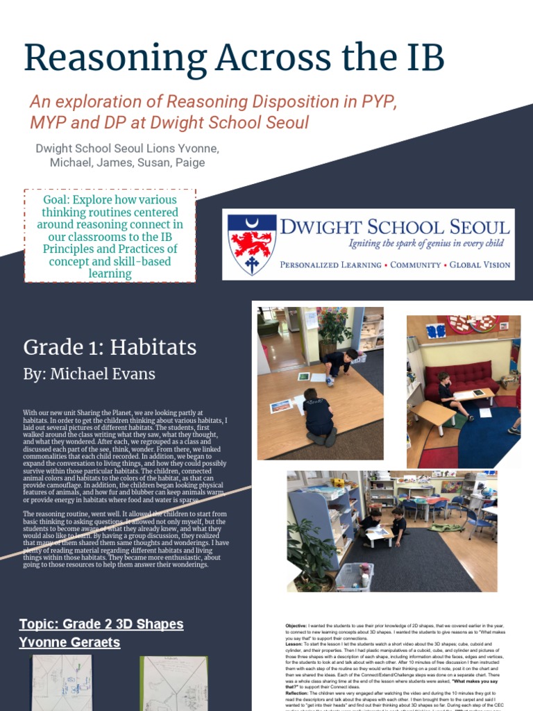 Exploring Reasoning in IB Classrooms | PDF | Reason | Science