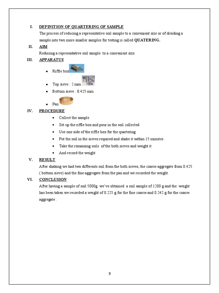 Definition of Quartering of Sample | PDF | Technology & Engineering