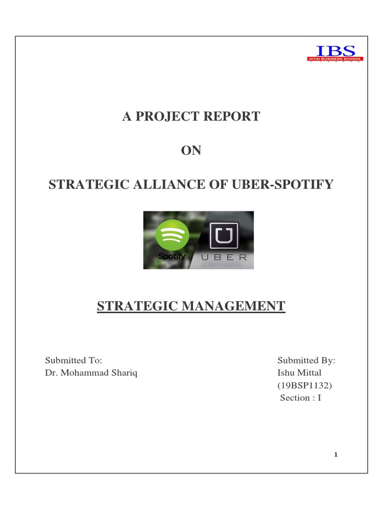 Uber-Spotify Strategic Alliance Analysis | PDF | Spotify | Streaming Media