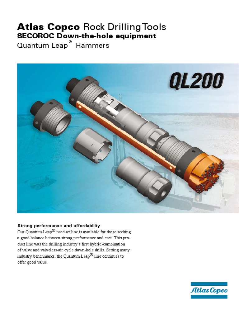 Atlas Copco Rock Drilling Tools: Quantum Leap® Hammers | PDF | Drill ...