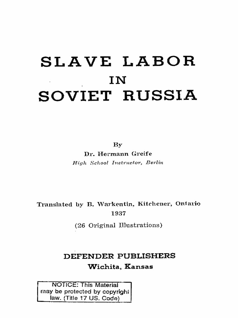 Slave Labor in Soviet Russia | PDF | Soviet Union | World Politics