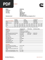 Generator Set Data Sheet | PDF | Radiator | Diesel Engine